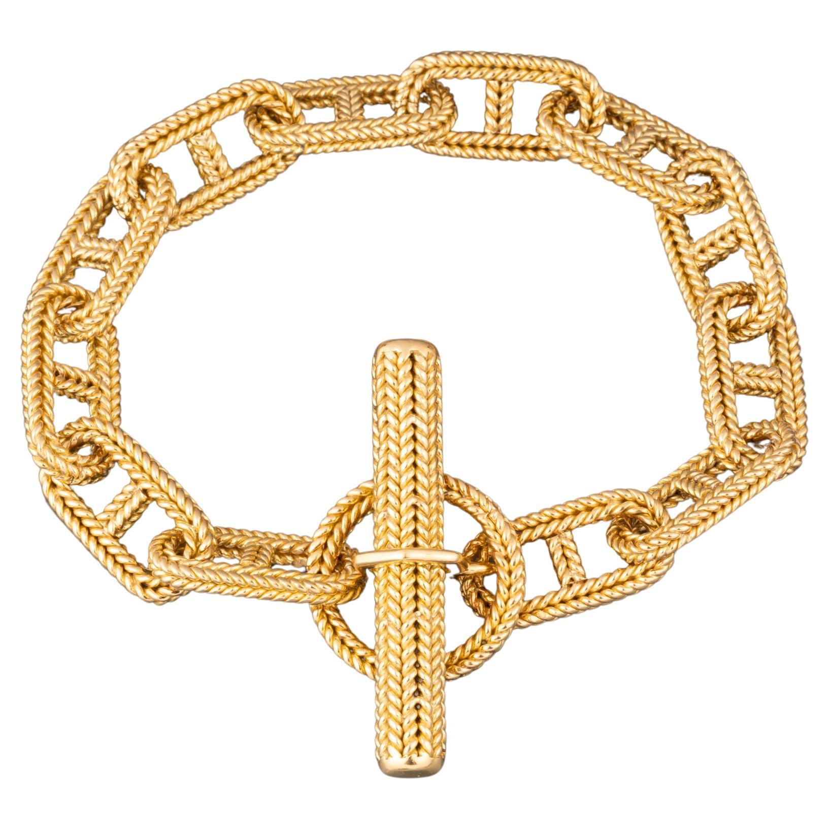 French Gold Bracelet For Sale at 1stDibs