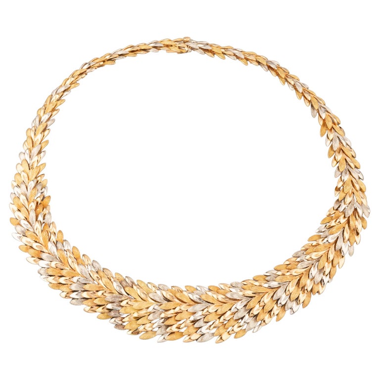 French Gold Vintage Necklace For Sale at 1stDibs