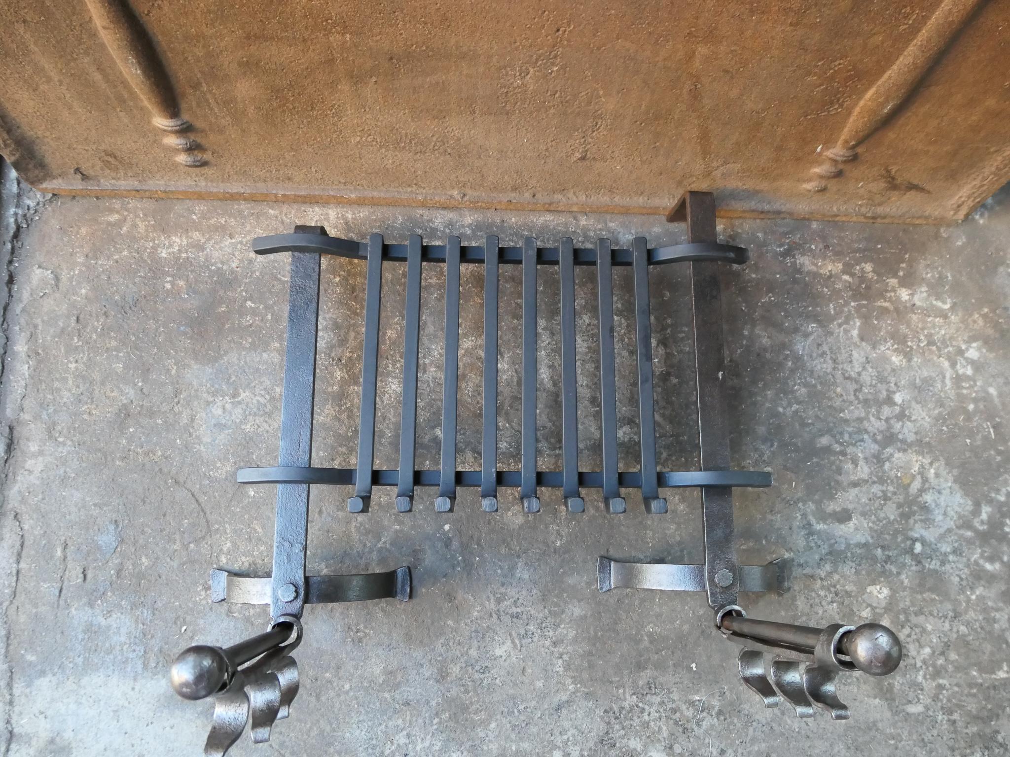 French Gothic Fireplace Grate or Fire Basket, 17th Century at 1stDibs