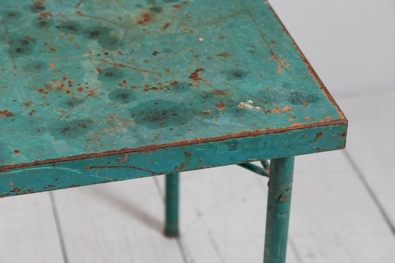 French Green Metal Folding Table at 1stDibs | metal folding tables ...