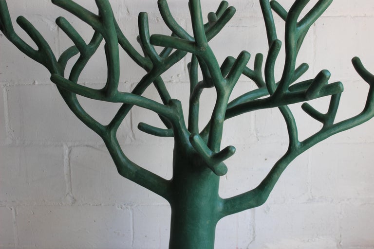 French Green Resin Tree Sculpture Table at 1stDibs