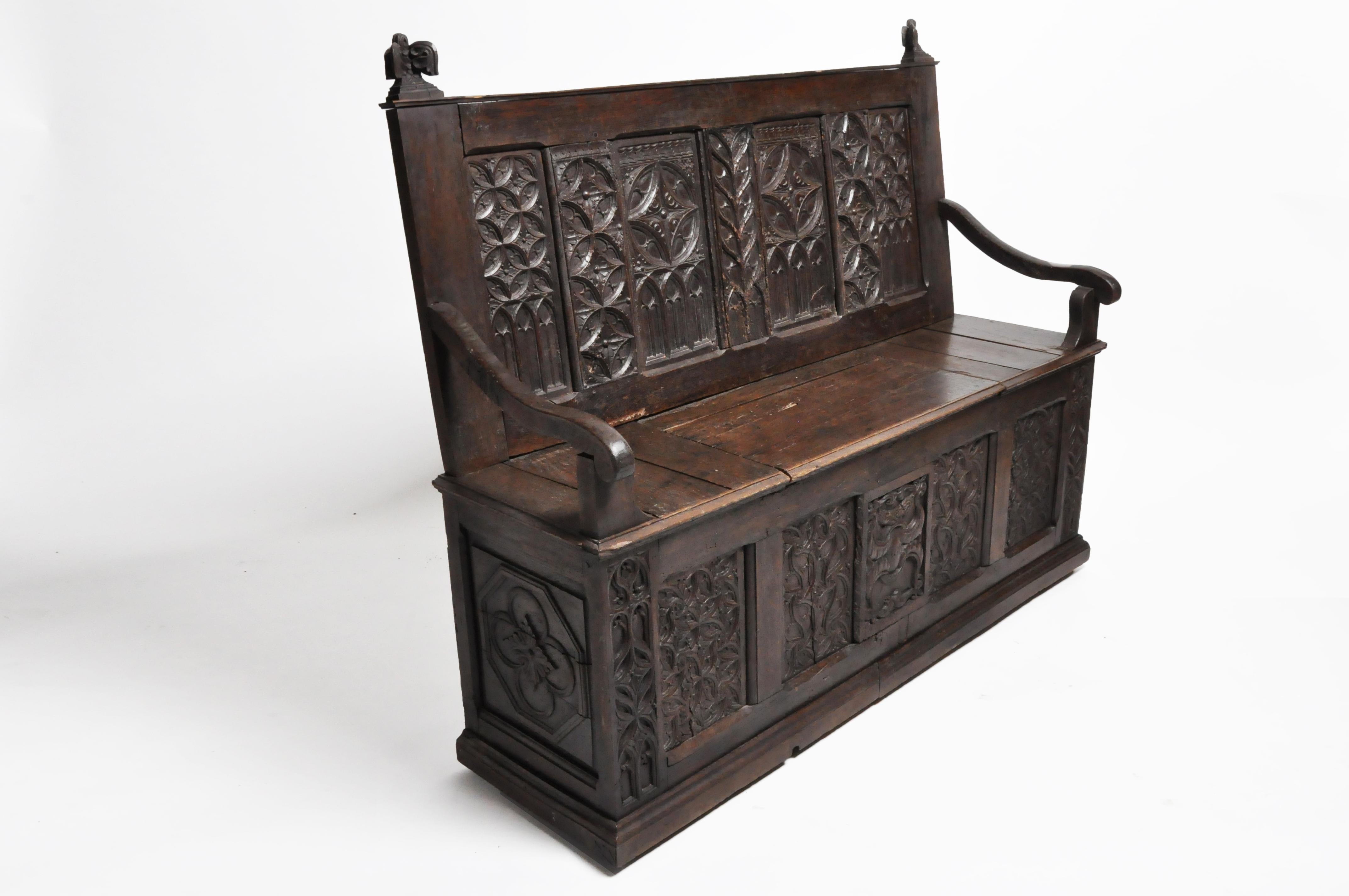 French Hall Bench at 1stDibs | french hall benches