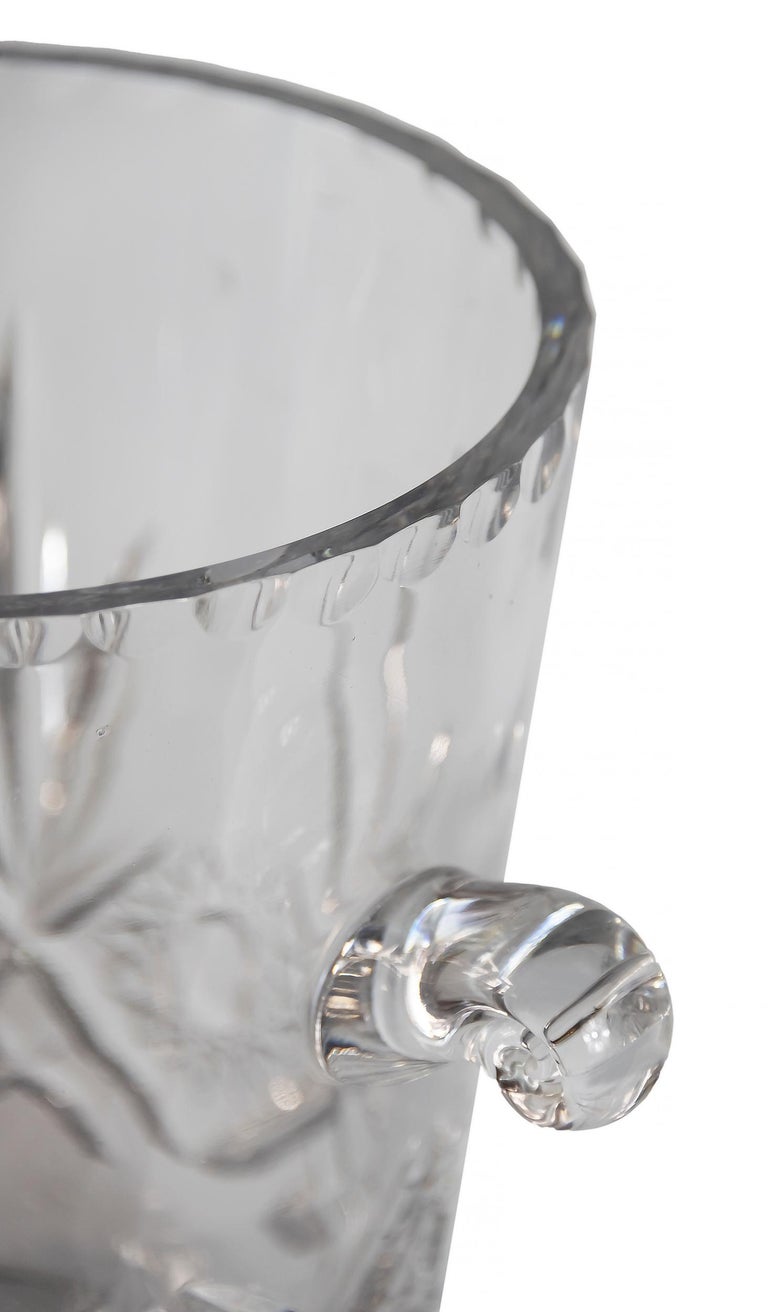 French Hand Made Cut Crystal Champagne Bucket For Sale at 1stDibs