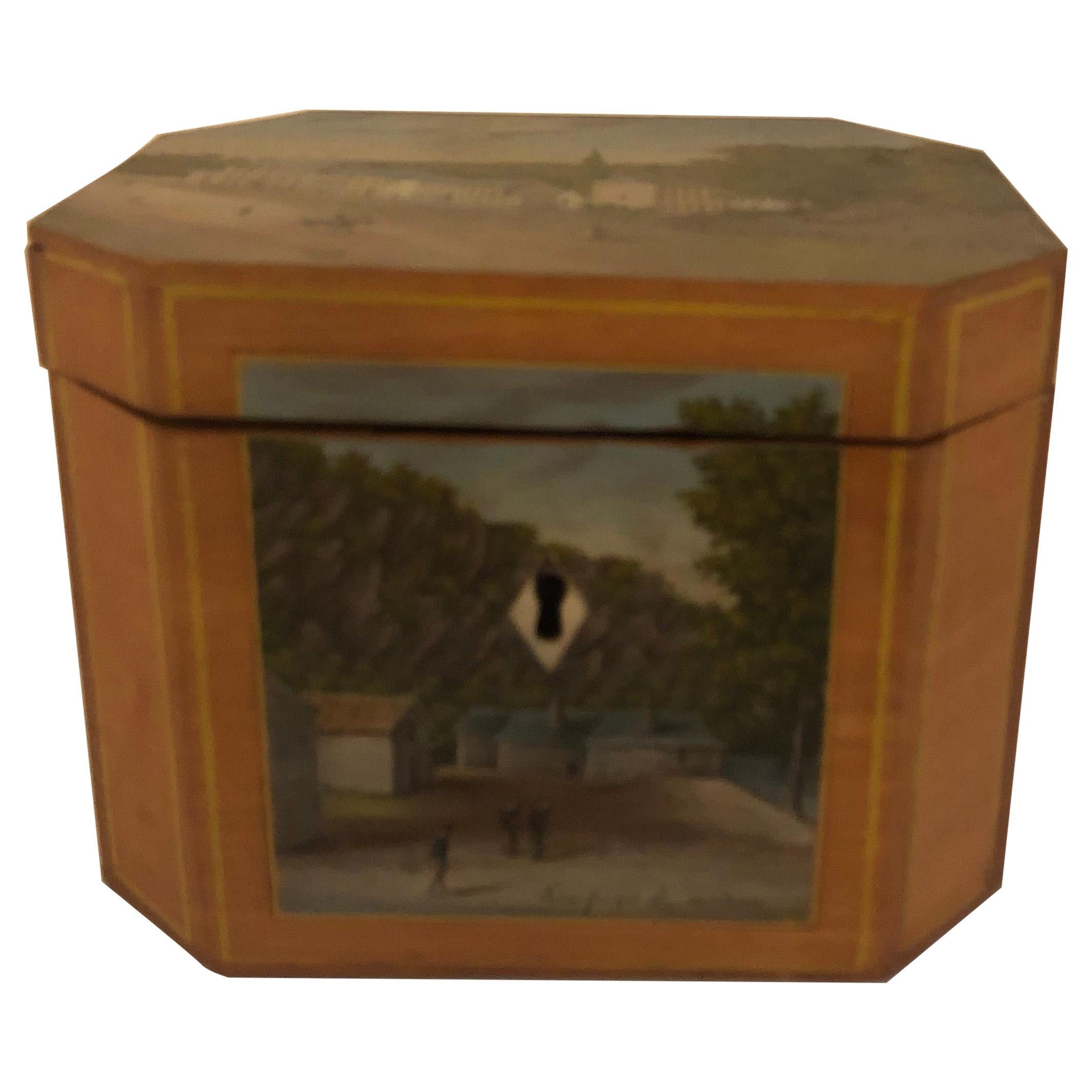 Antique French Opaline Glass Hand-Painted "Art Nouveau" Design Box at ...