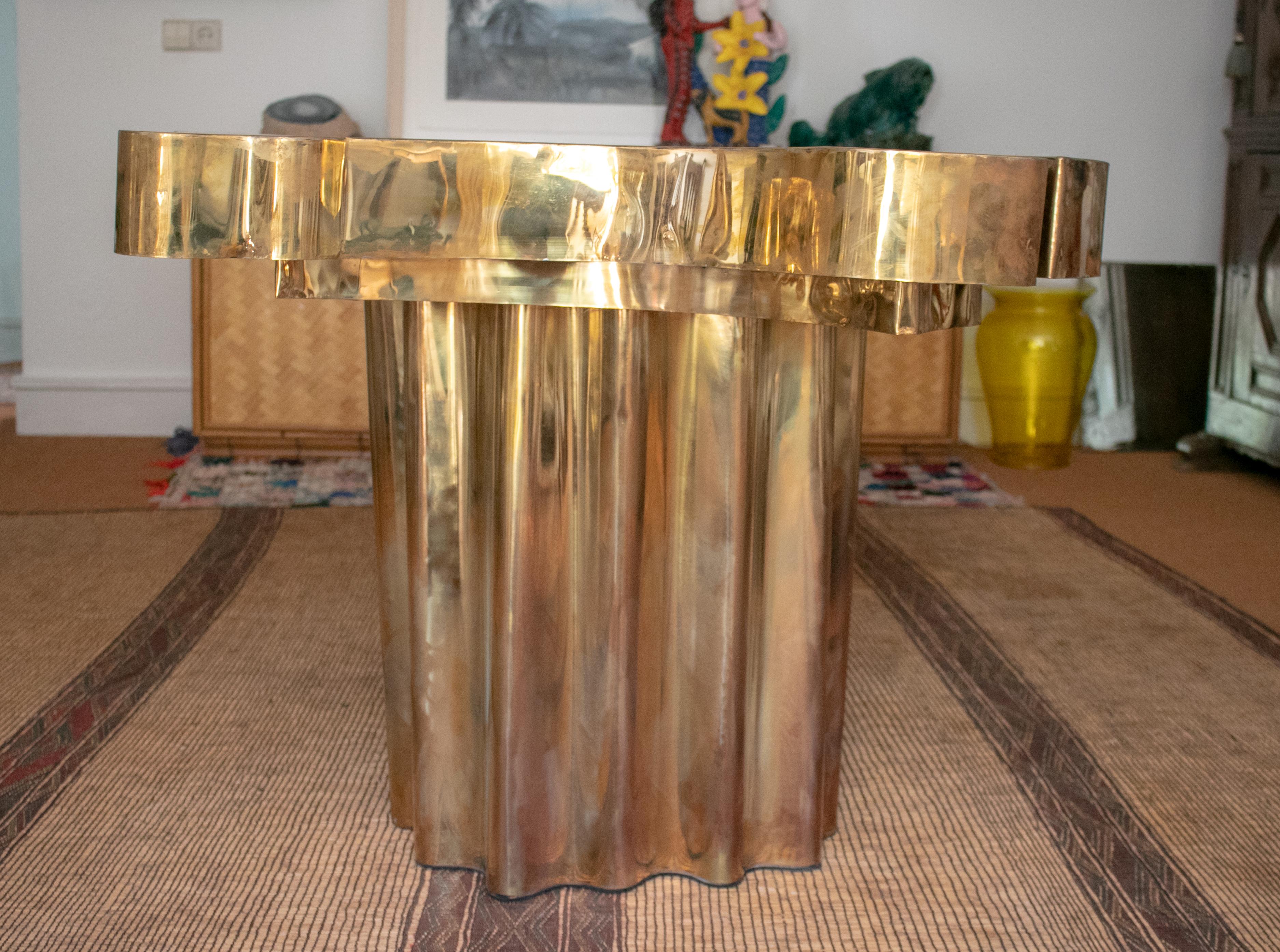 French Handmade Dining Table Made of Bronze at 1stDibs