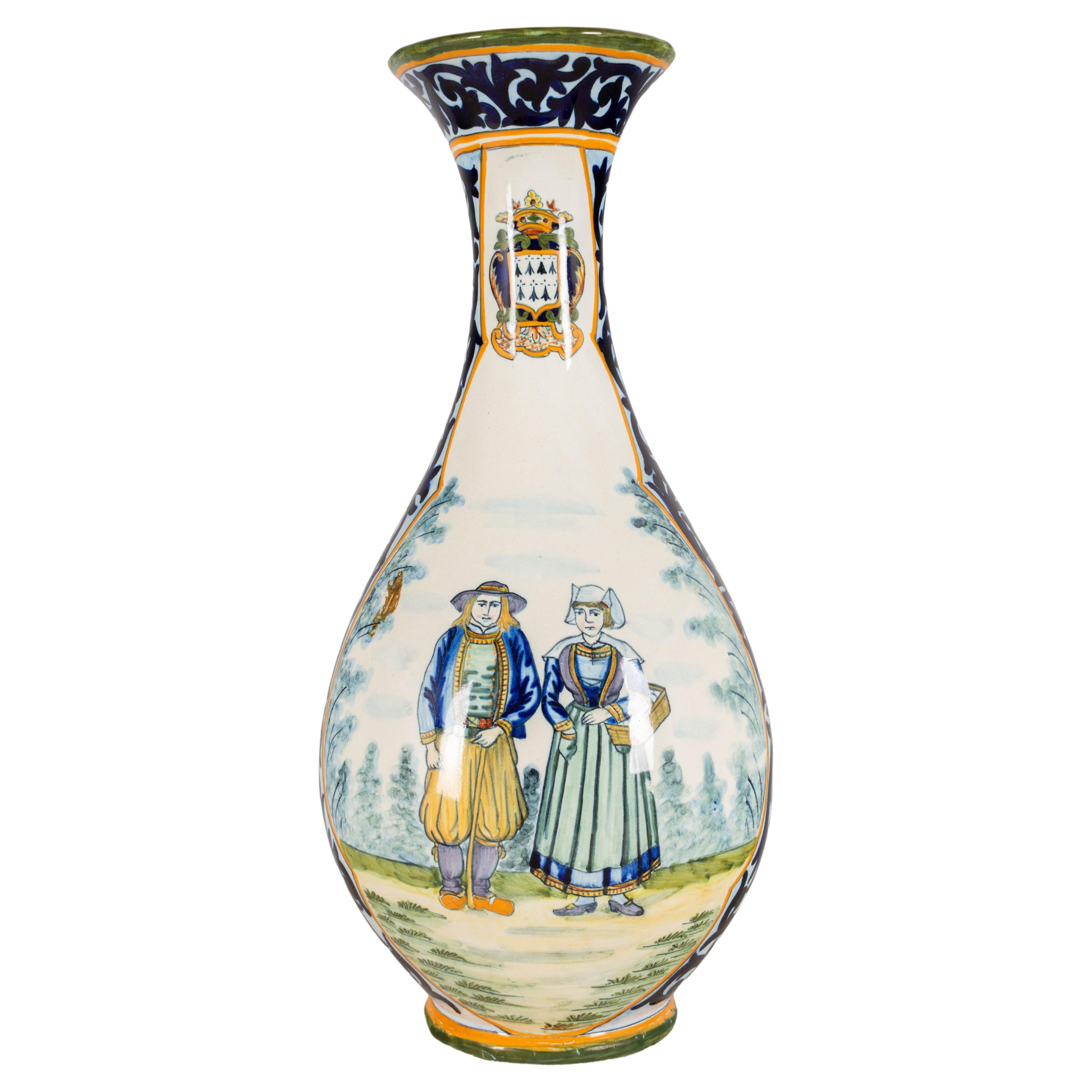 Henriot Quimper French Faience Pottery “Perrik” Circa 1930 For Sale at ...