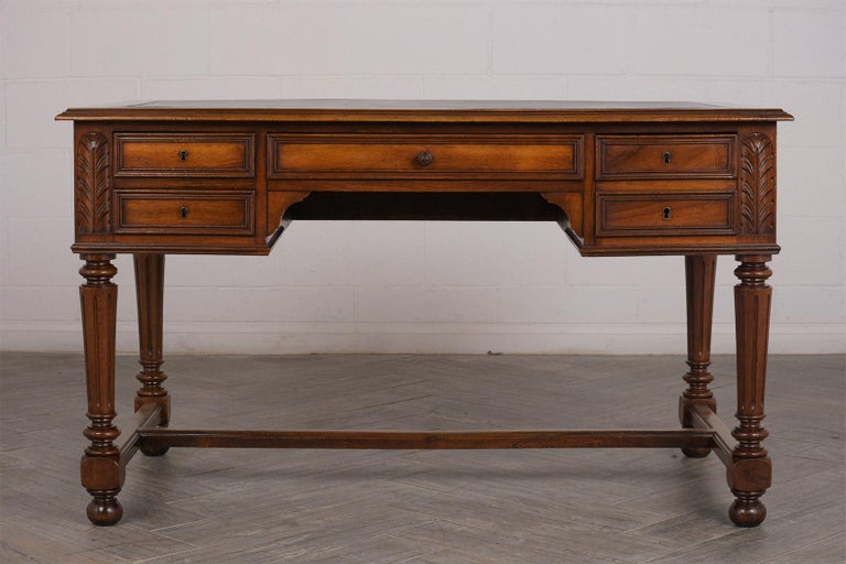 French Henry ll-Style Desk with Original Finish, circa 1850s at 1stDibs