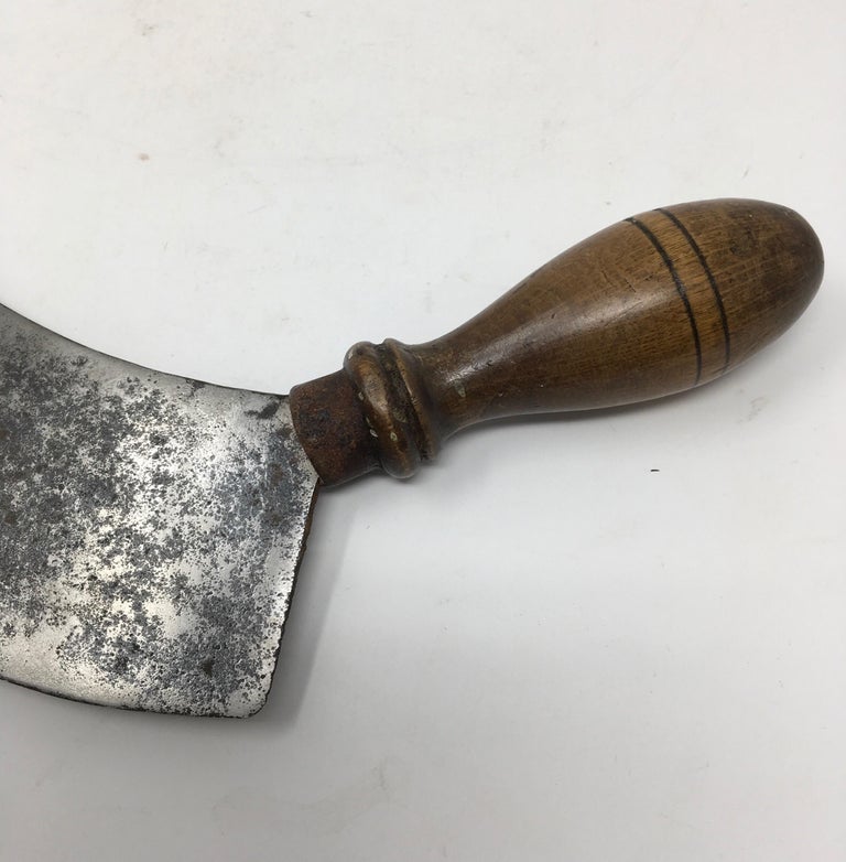 French Herb Chopper, Mezzaluna Round Knife For Sale at 1stDibs