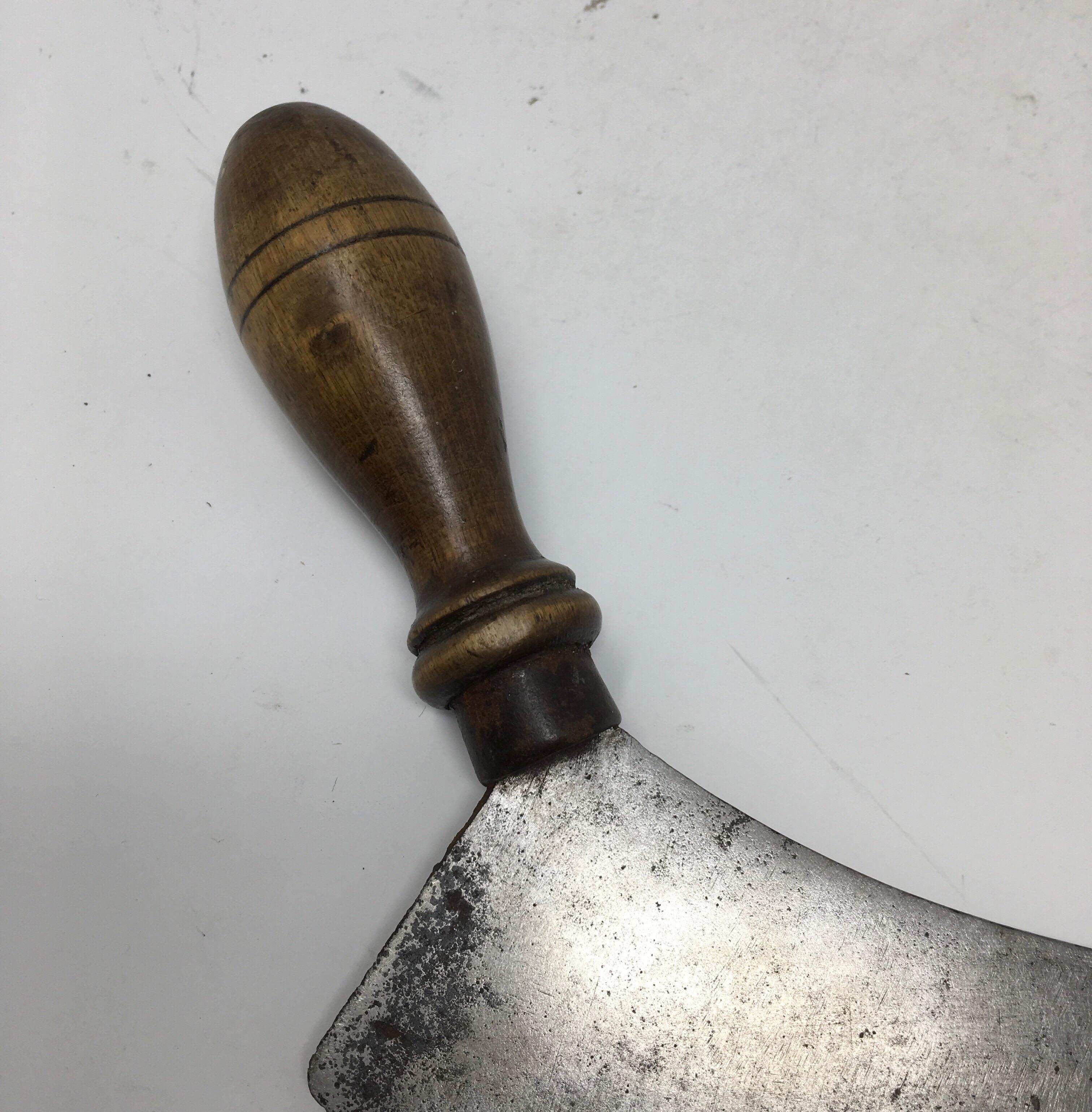 French Herb Chopper, Mezzaluna Round Knife For Sale at 1stDibs | herb ...