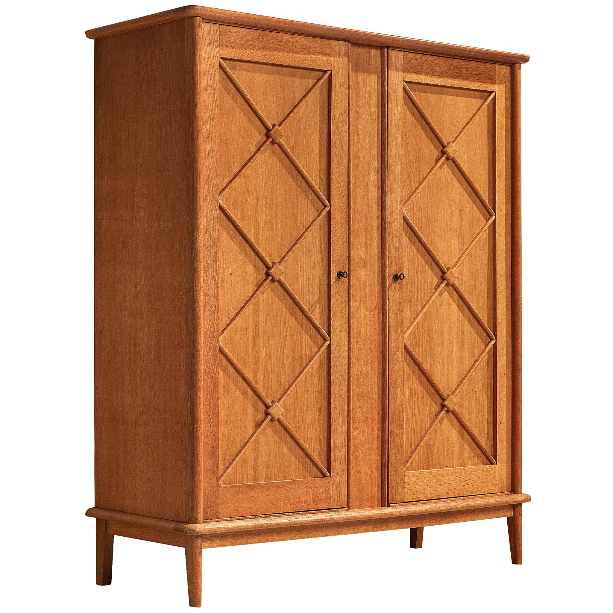French Highboard in Oak, 1960s at 1stDibs