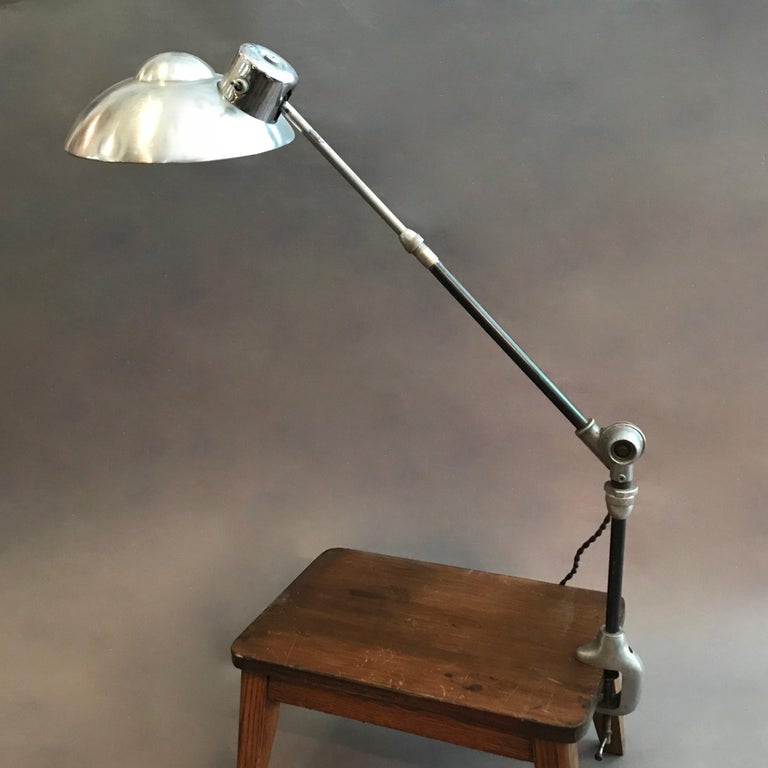 French Industrial Task Lamp by Ferdinand Solere at 1stDibs