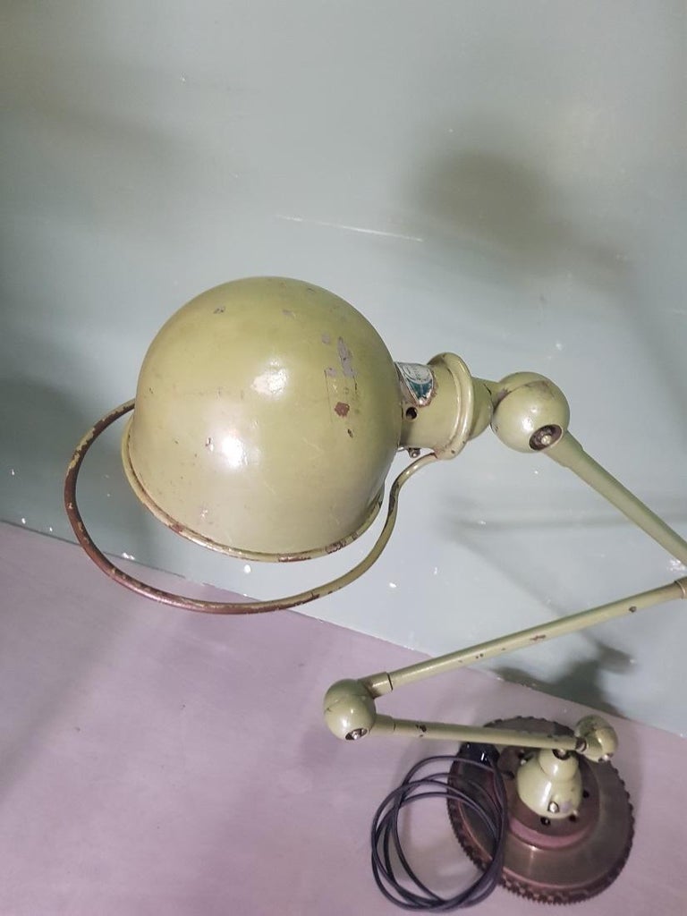French Industrial Workbench Floor Lamp Made by Jielde at 1stdibs