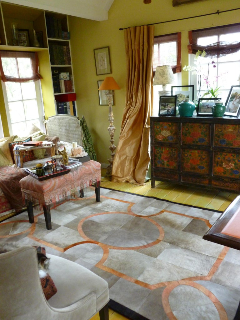 French Influence Cow Hide Rug For Sale at 1stDibs