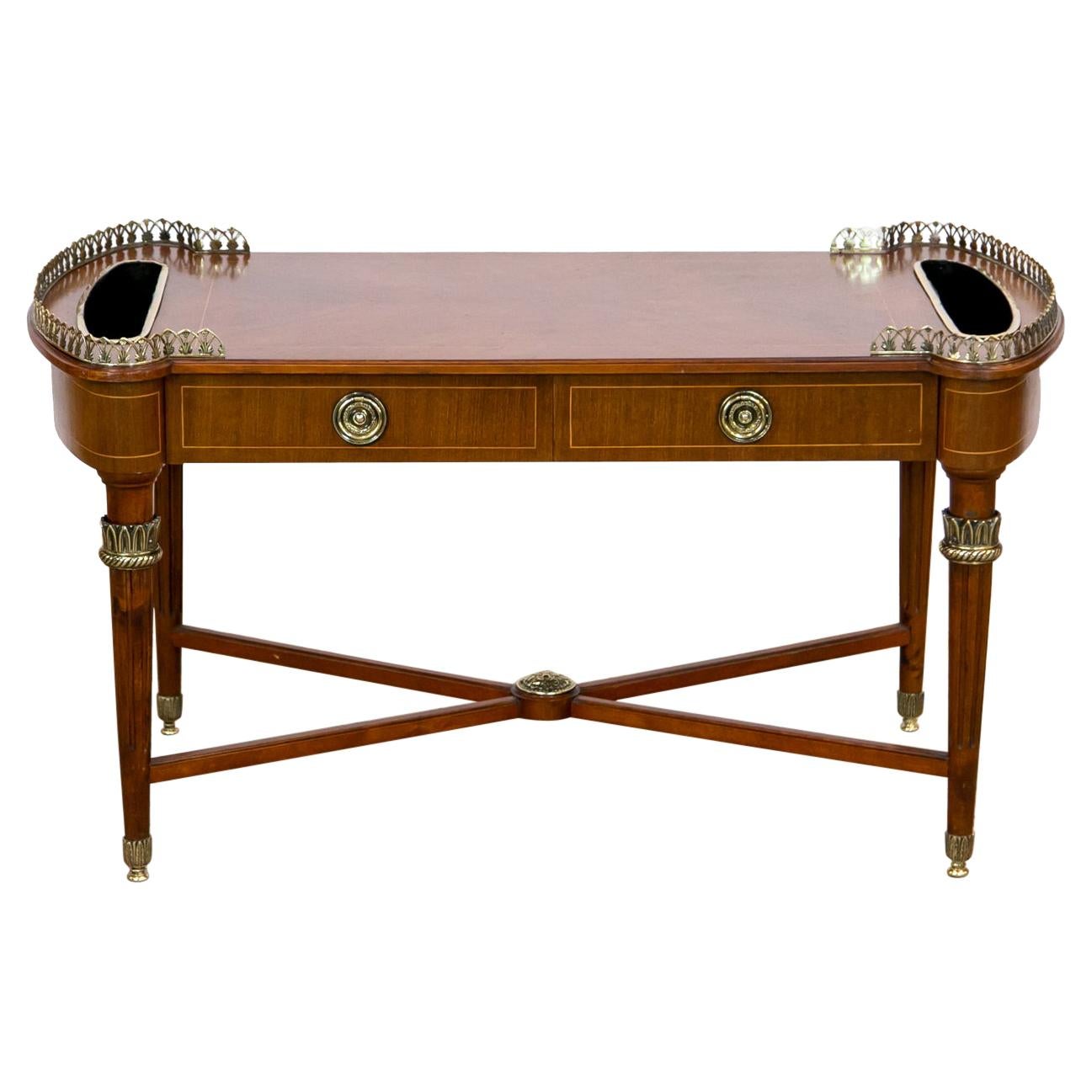 English Coffee Table in Inlaid Wood For Sale at 1stDibs
