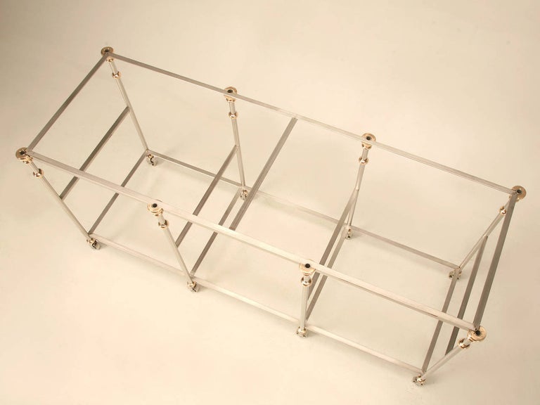 French Inspired Kitchen Island Frame, Stainless and Brass Available in ...