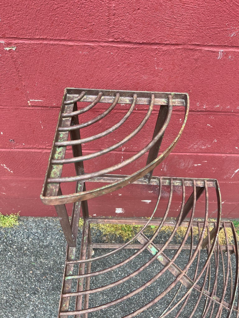 French Iron Corner Florist Plant Stand For Sale at 1stDibs