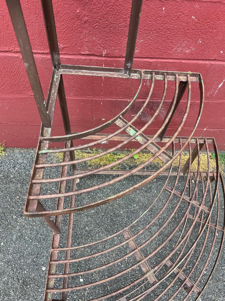 French Iron Corner Florist Plant Stand For Sale at 1stDibs