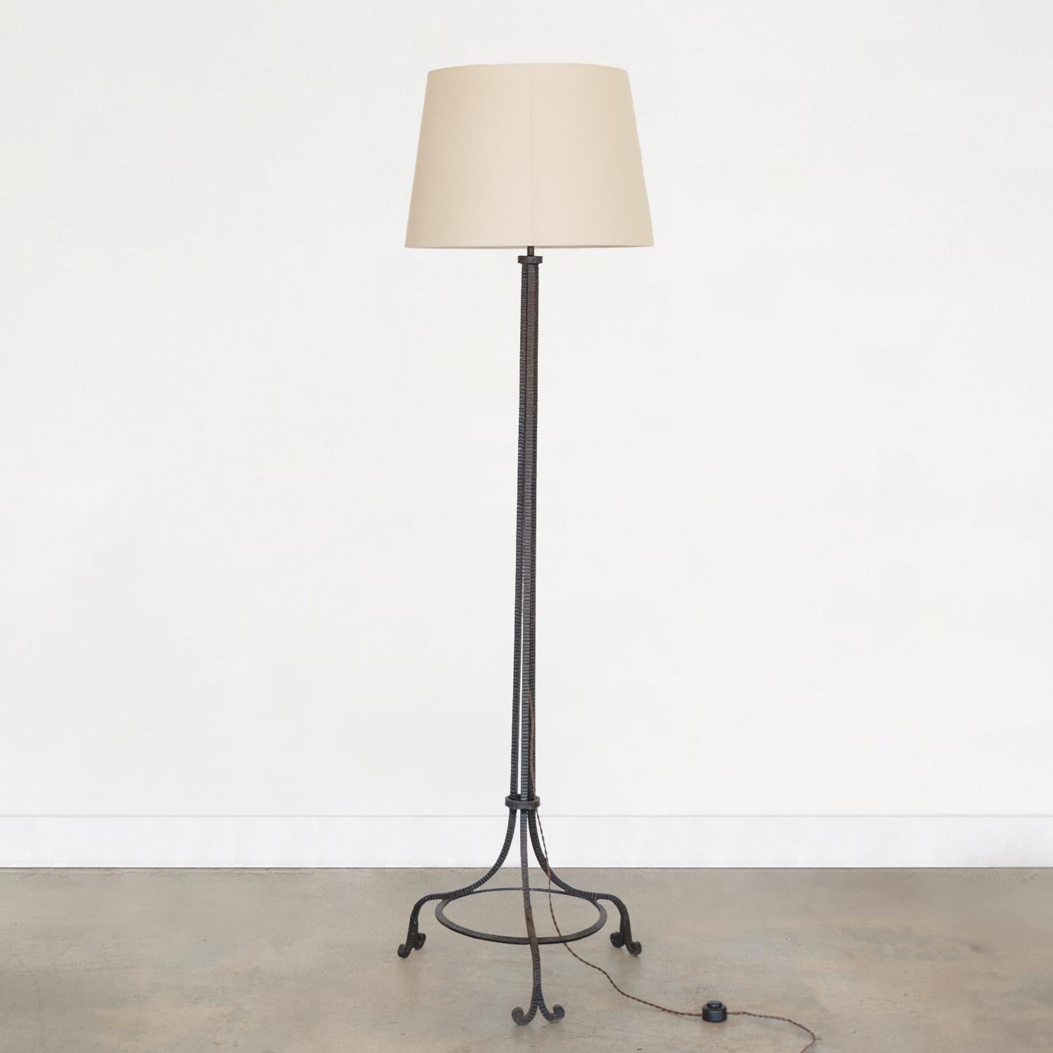 French Iron Floor Lamp For Sale at 1stDibs