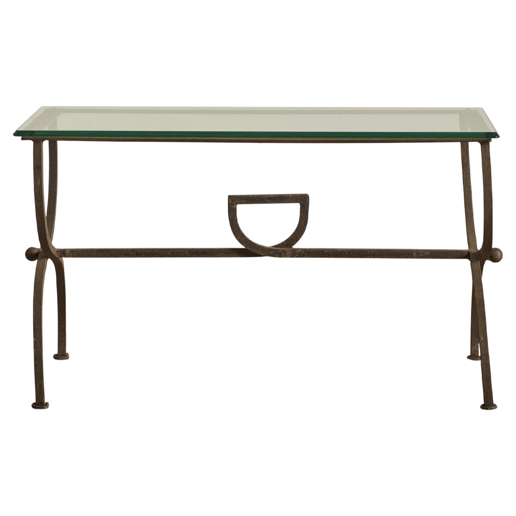 Slate and Iron Coffee Table at 1stDibs
