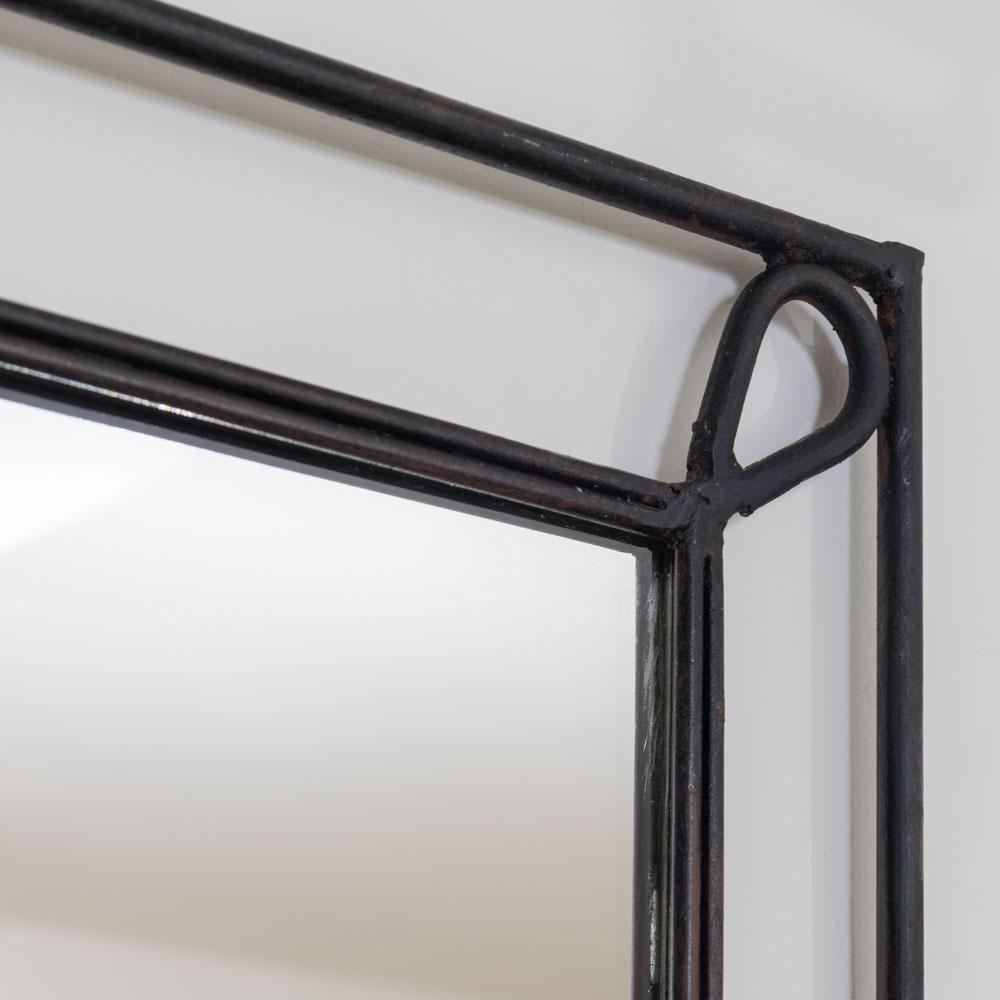 French Iron Loop Mirror For Sale at 1stDibs
