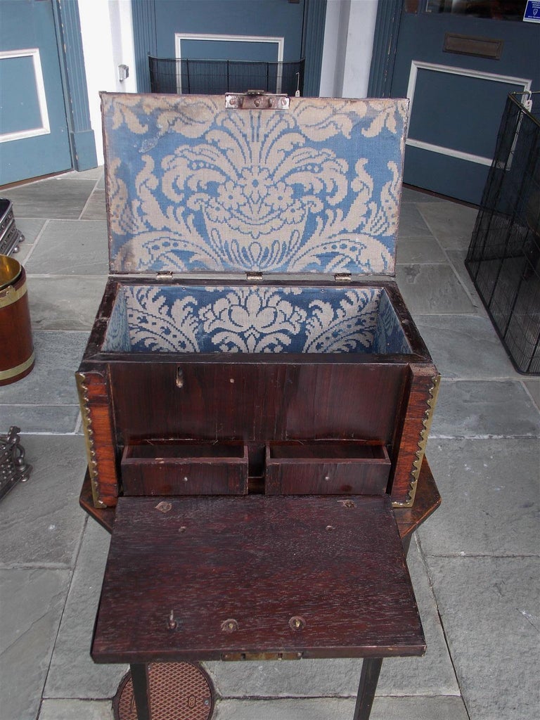 French Kings Wood and Brass Bound Fleur-de-Lis Strong Box, Circa 1820 ...