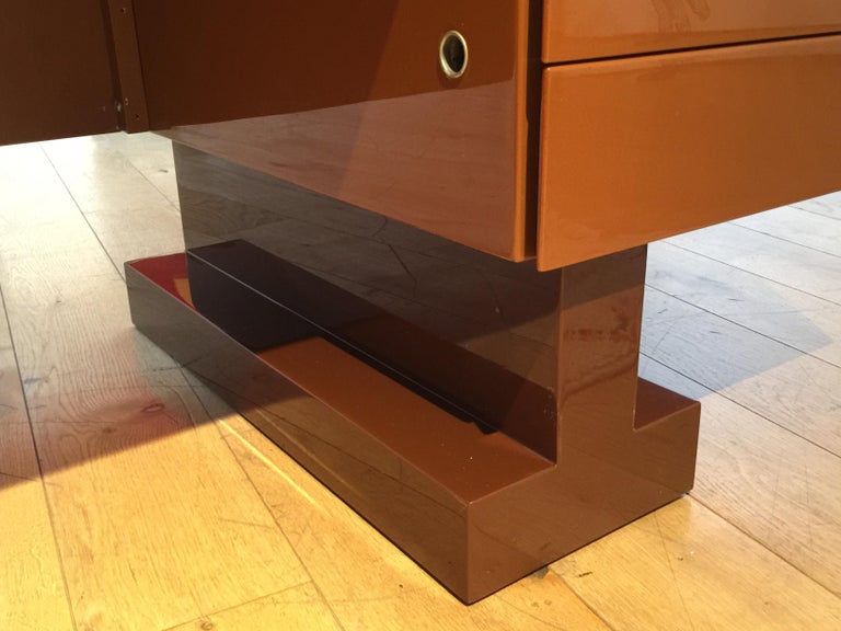 French Lacquer Desk by Pierre Cardin For Sale at 1stDibs
