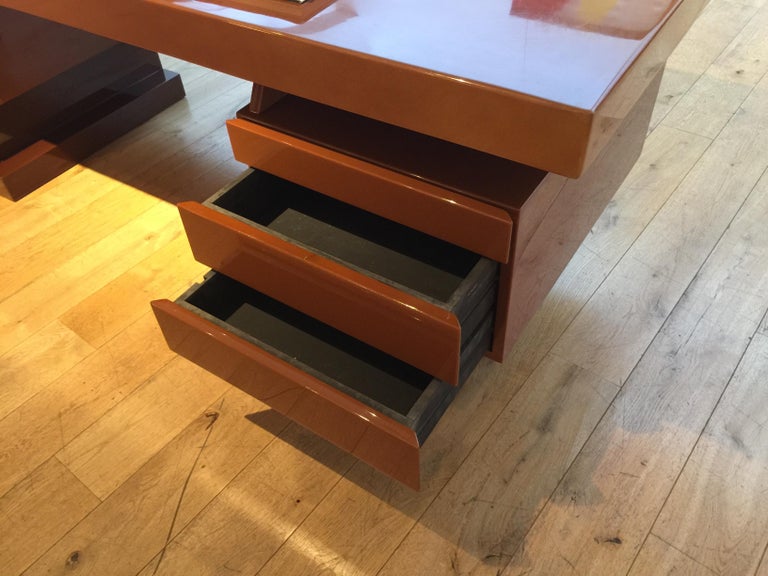 French Lacquer Desk by Pierre Cardin For Sale at 1stDibs