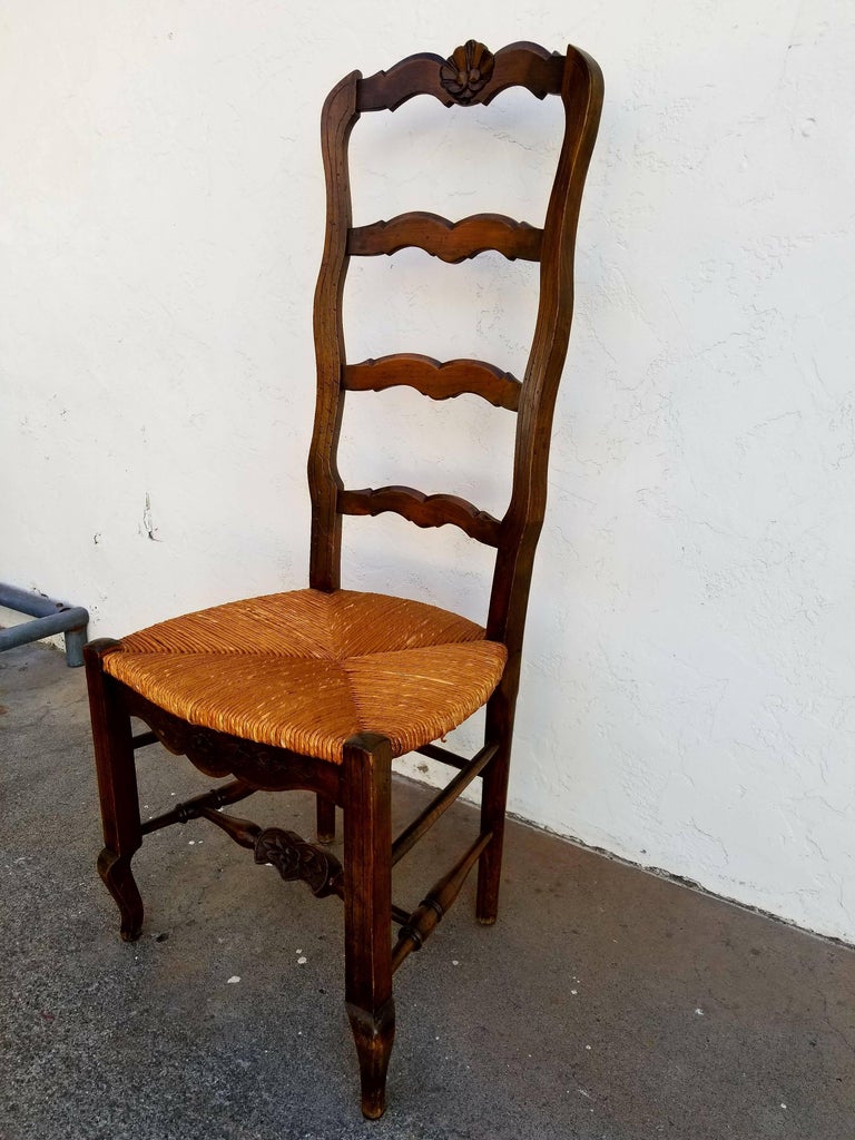 French Ladder Back Dining Chairs Set of Eight at 1stDibs