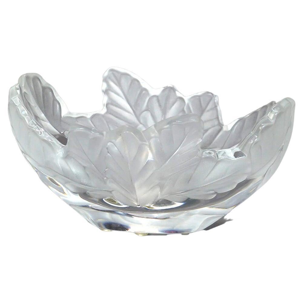 Vintage Lalique Frosted Glass Shell Bowl or Dish at 1stDibs