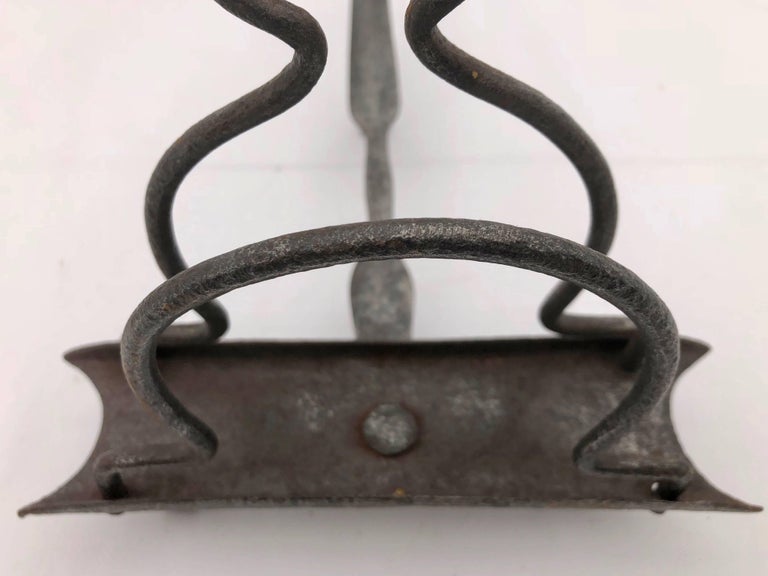 French Late 1800s Wrought Iron Fireplace Articulated Bread Toaster For ...