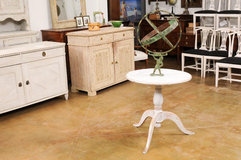 French Late 19th Century Bronze Armillary Sphere Depicting the Titan ...