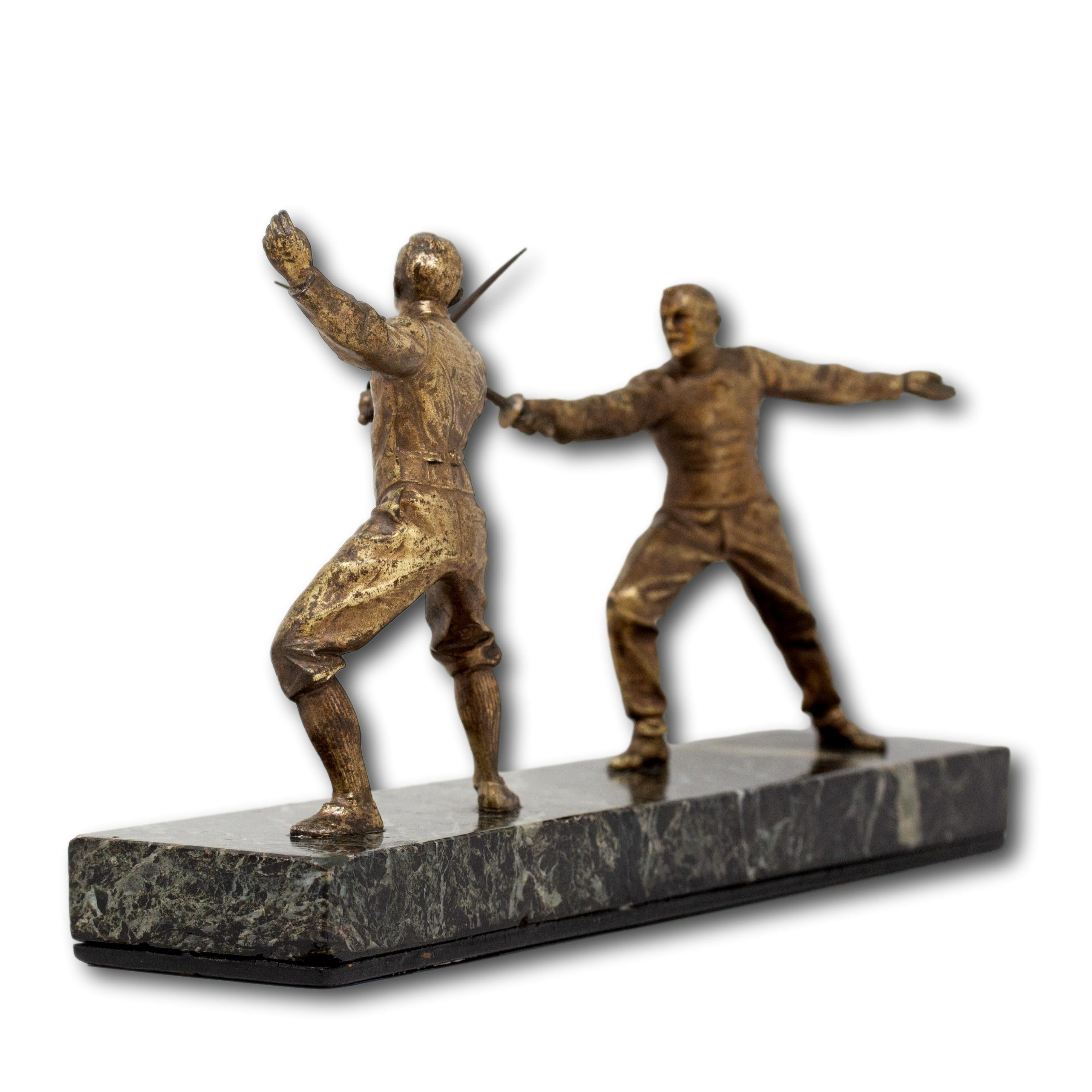 French Le Duel Bronze Group For Sale at 1stDibs