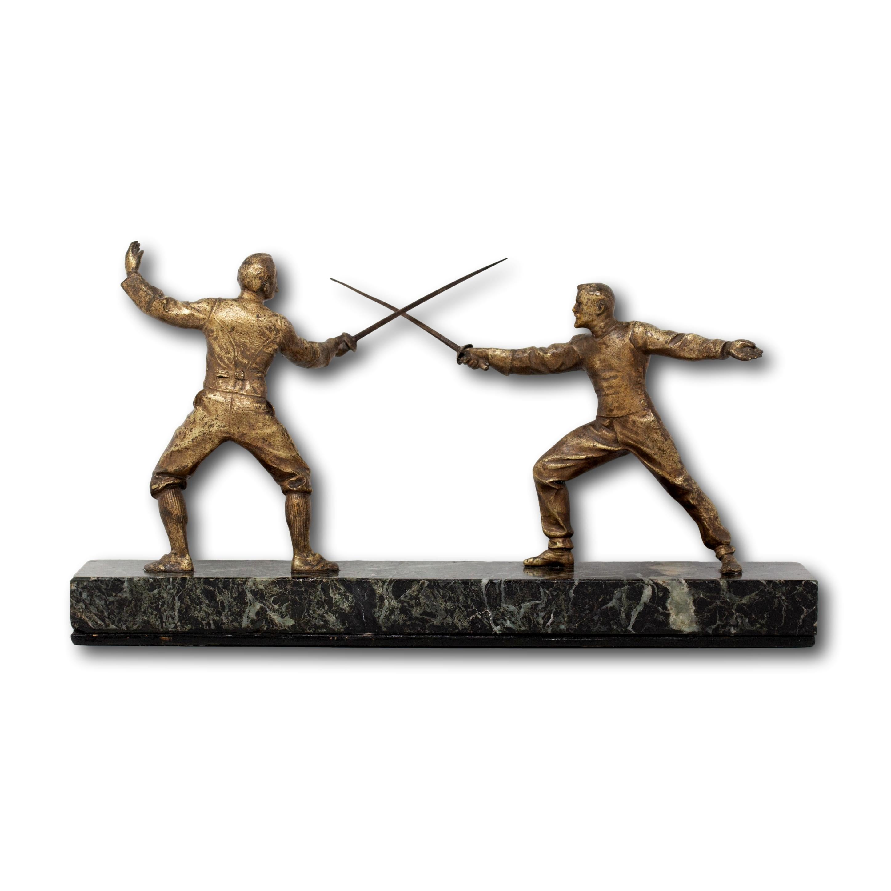 French Le Duel Bronze Group For Sale at 1stDibs