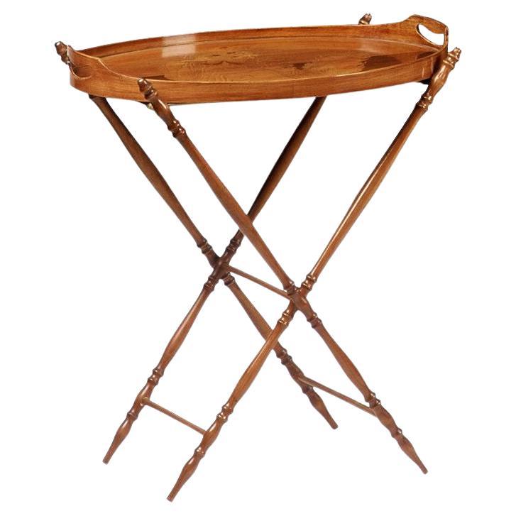 French Liberty 2-Layer Side Table by Emile Gallè For Sale at 1stDibs