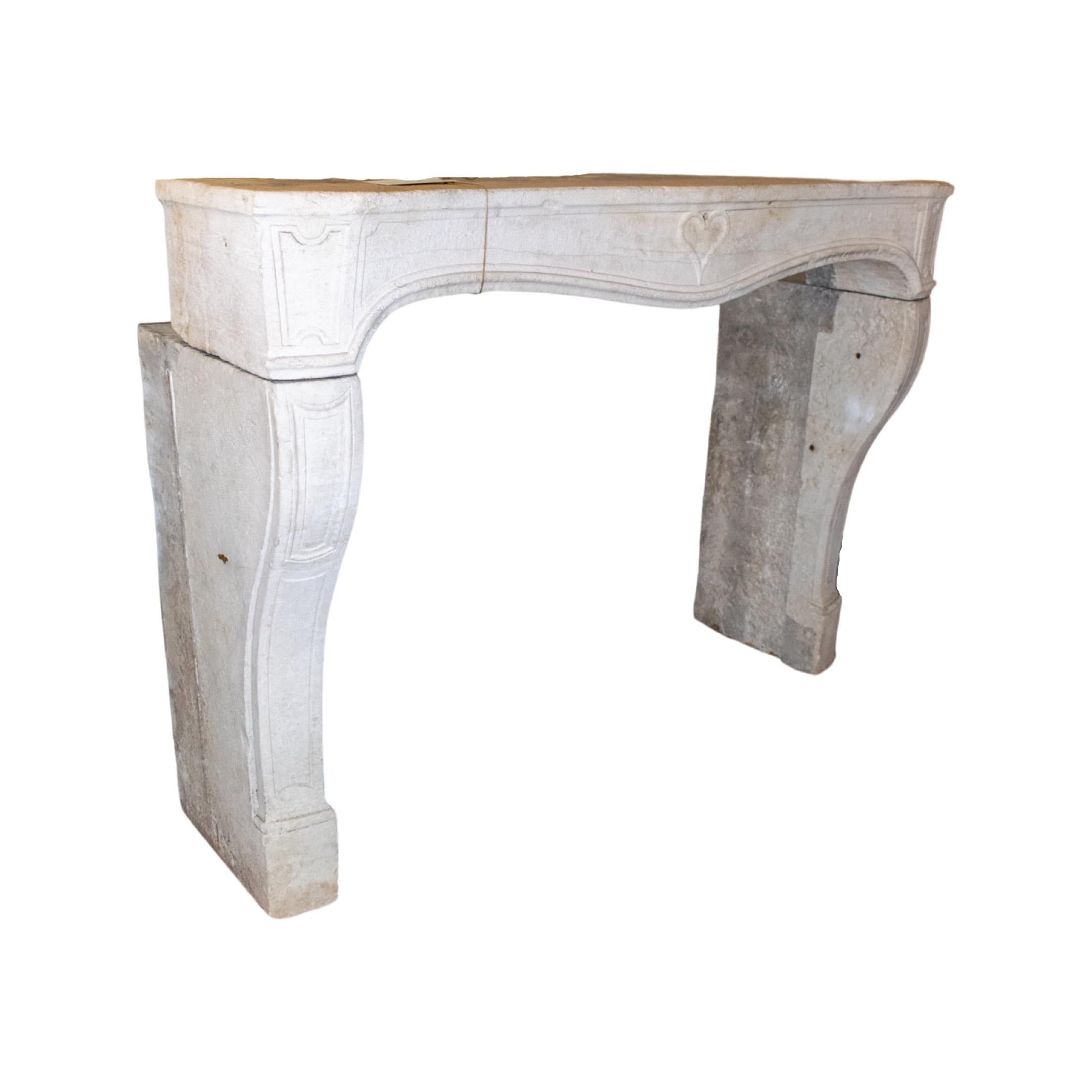 French Limestone Mantel For Sale at 1stDibs