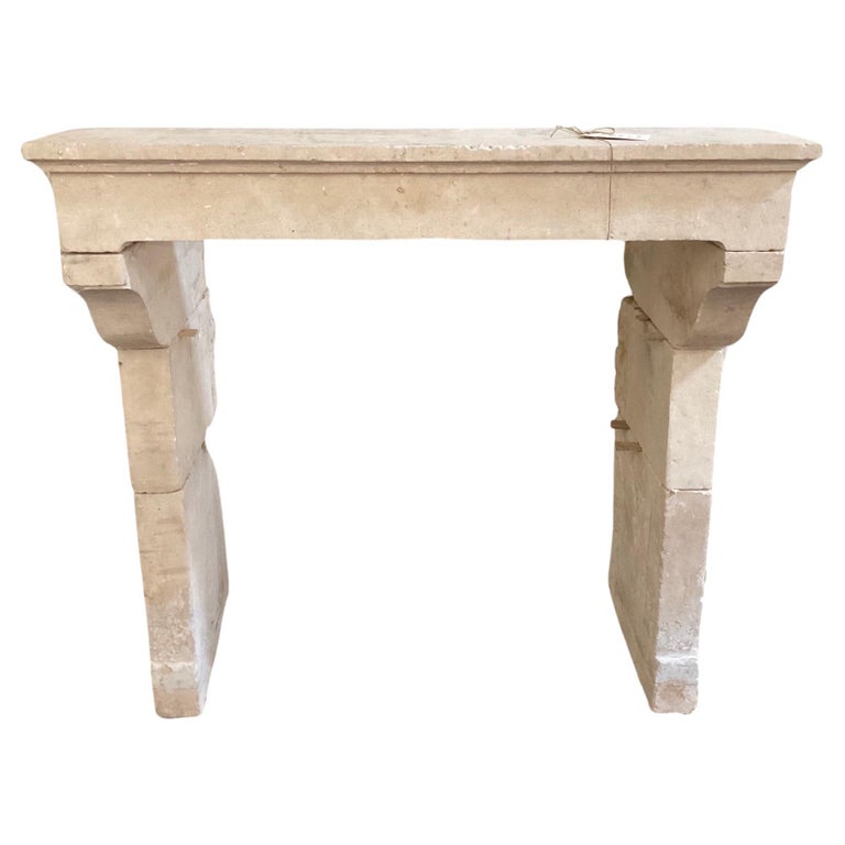 French Limestone Mantel For Sale at 1stDibs