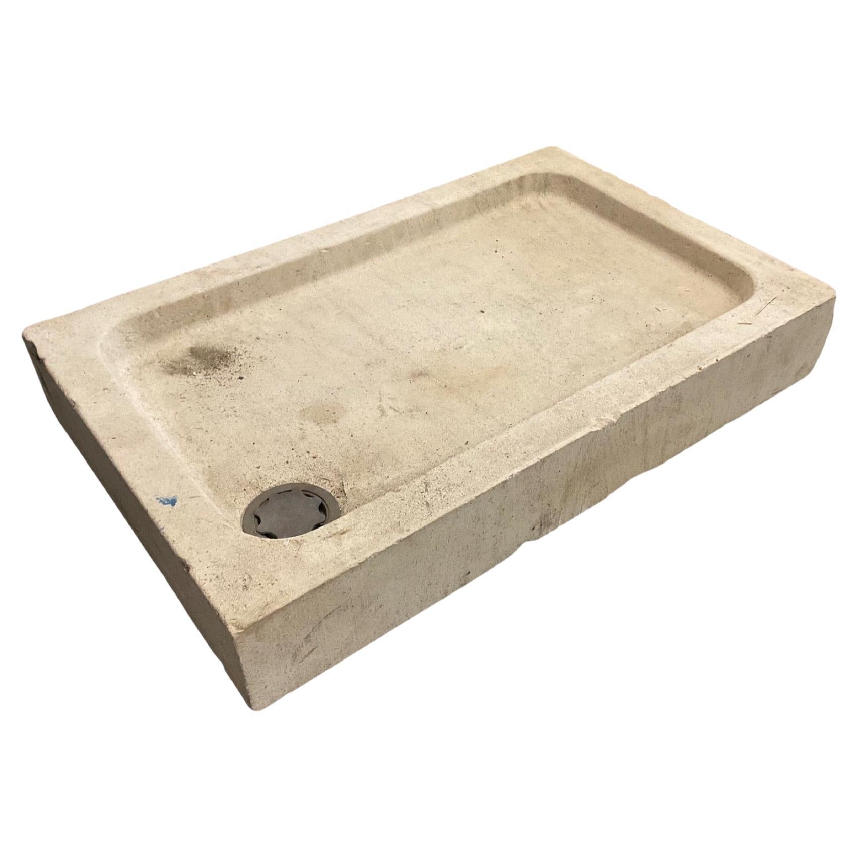 Hand Carved 19th Century French Limestone Sink at 1stDibs | limestone sinks