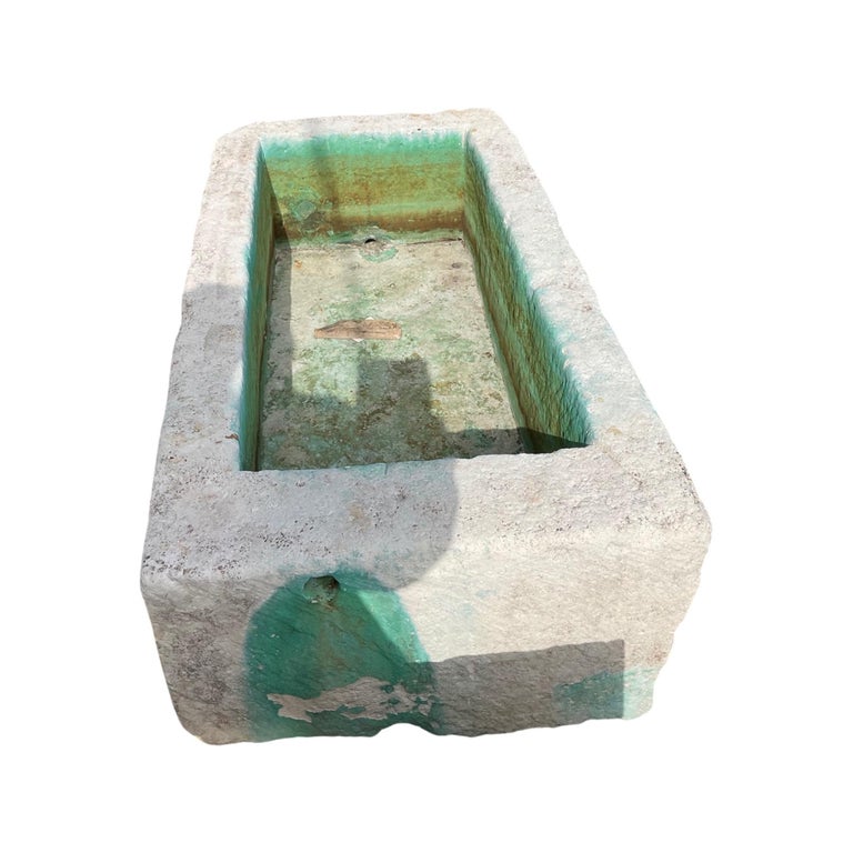 French Limestone Trough For Sale at 1stDibs