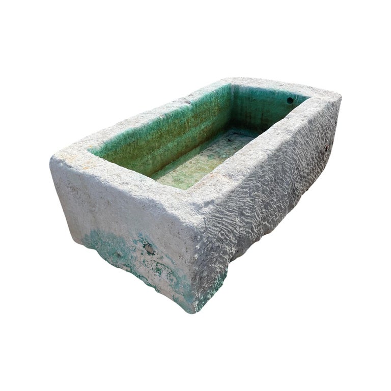 French Limestone Trough For Sale at 1stDibs