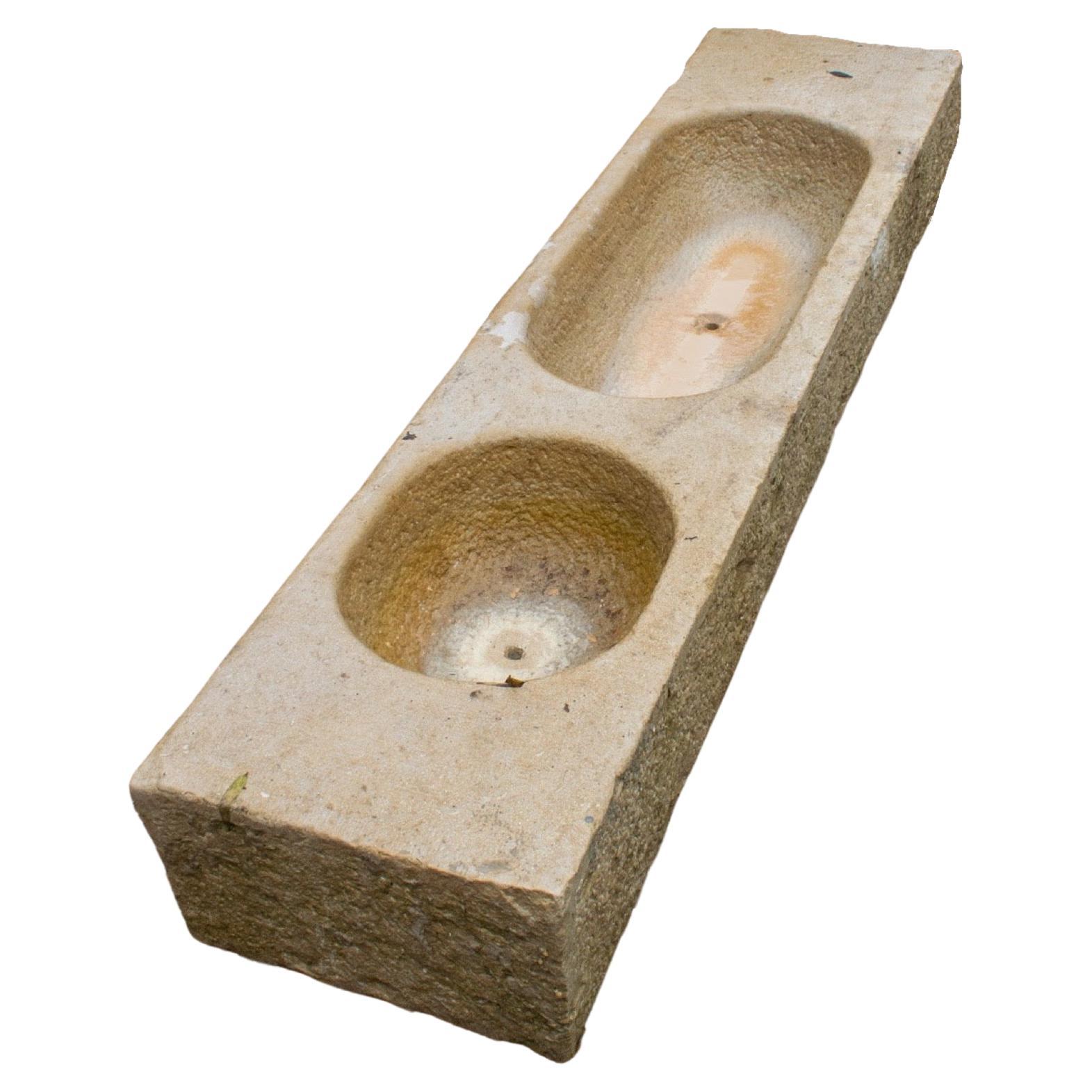 French Limestone Trough For Sale at 1stDibs