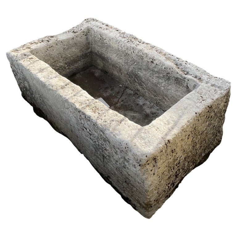 French Limestone Trough For Sale at 1stDibs