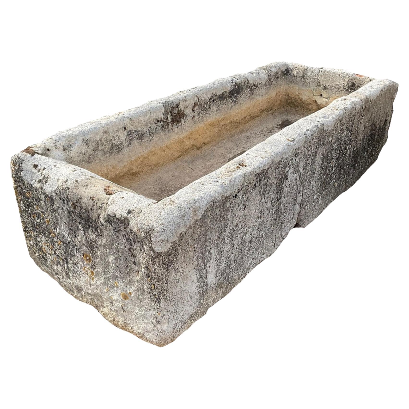 French Limestone Trough at 1stDibs