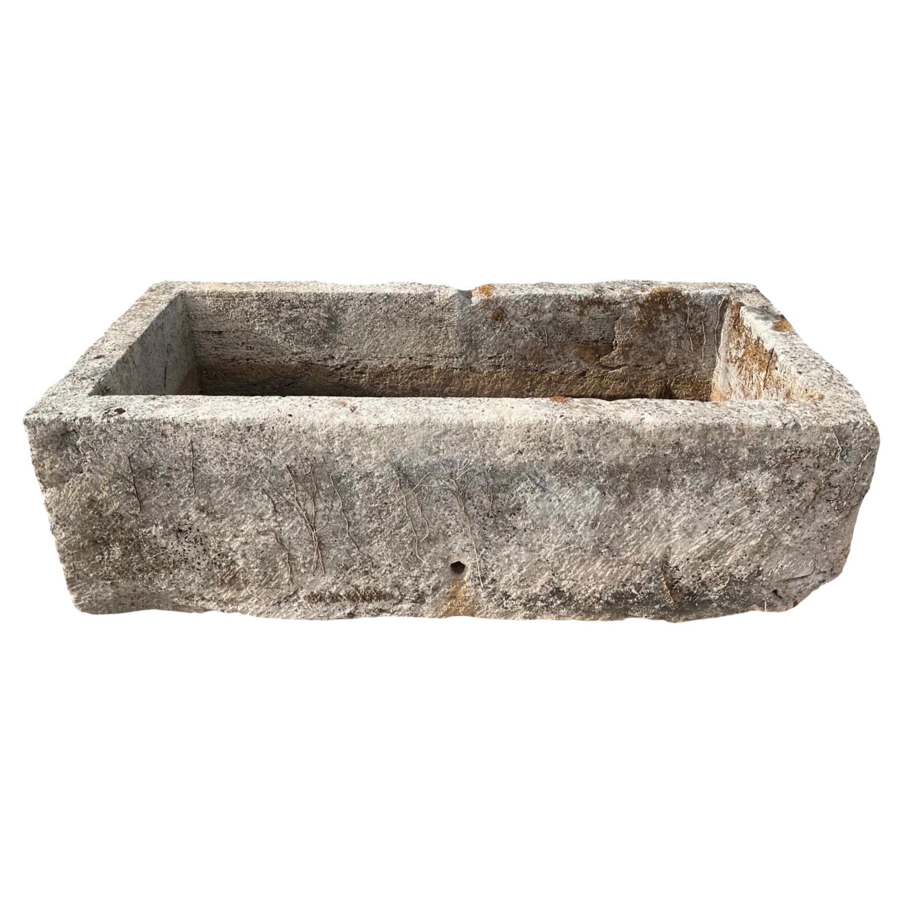 French Limestone Trough at 1stDibs | antique limestone trough