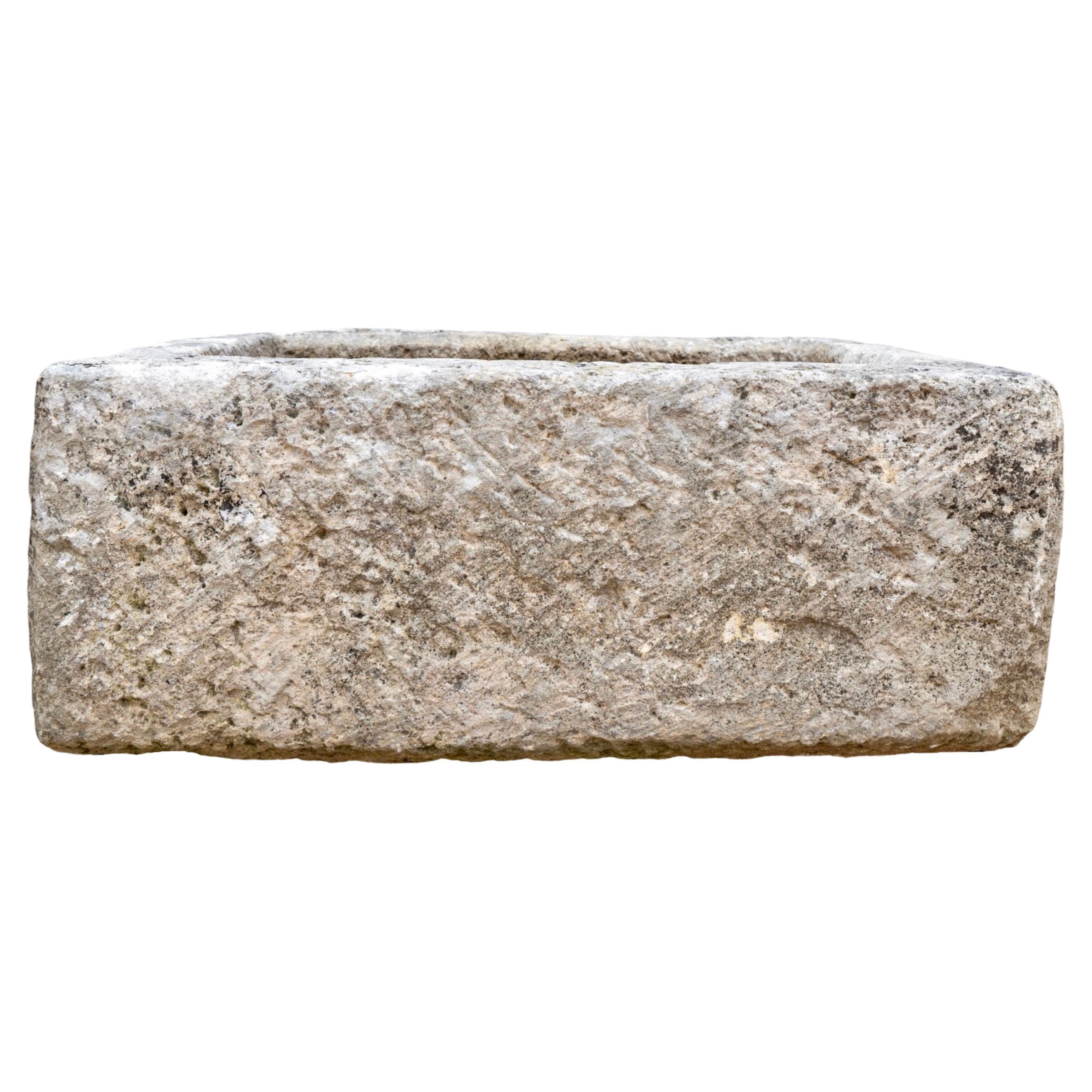 French Limestone Trough For Sale at 1stDibs