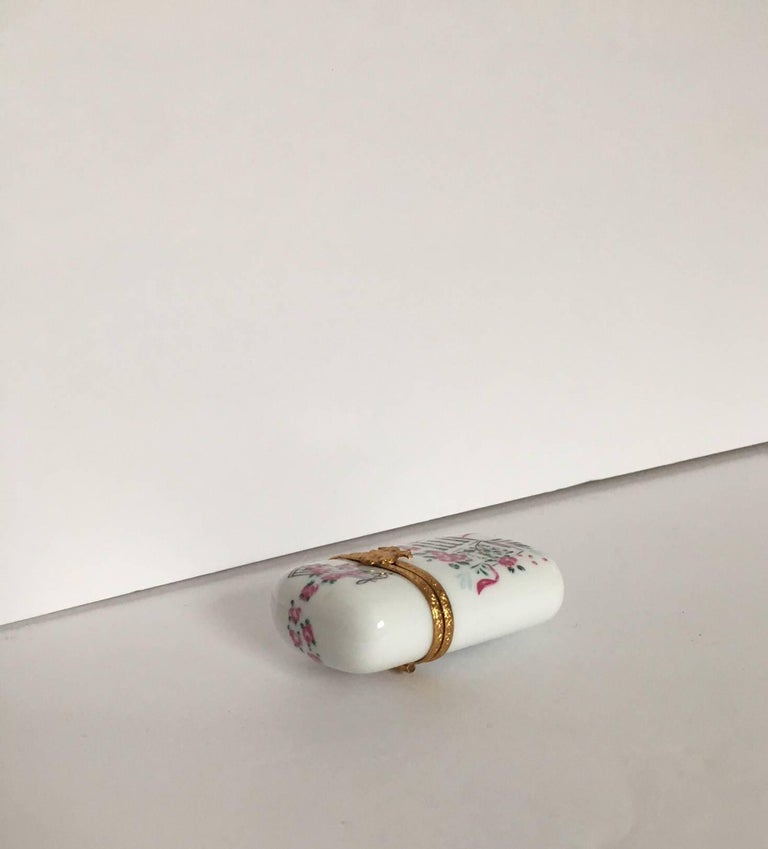 French Limoges Floral Pill Box at 1stDibs | limoges pill boxes