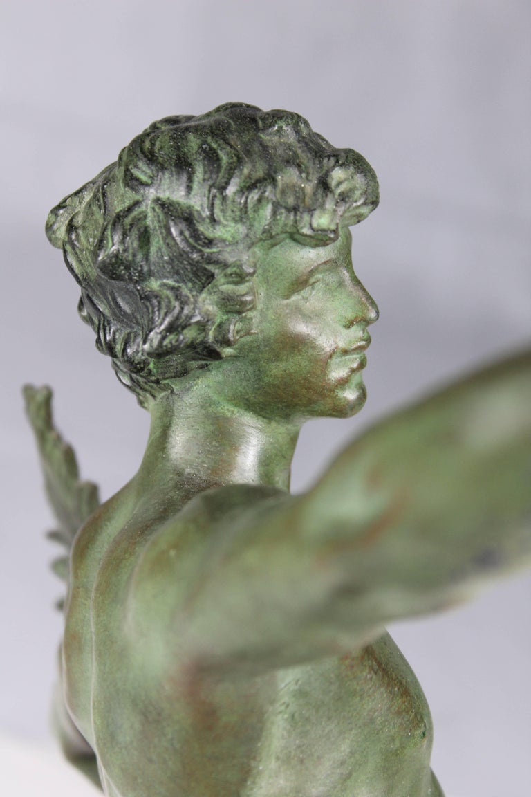 French Louis Moreau Statue in Bronze and Marble Le Triomphe, 1910s For ...