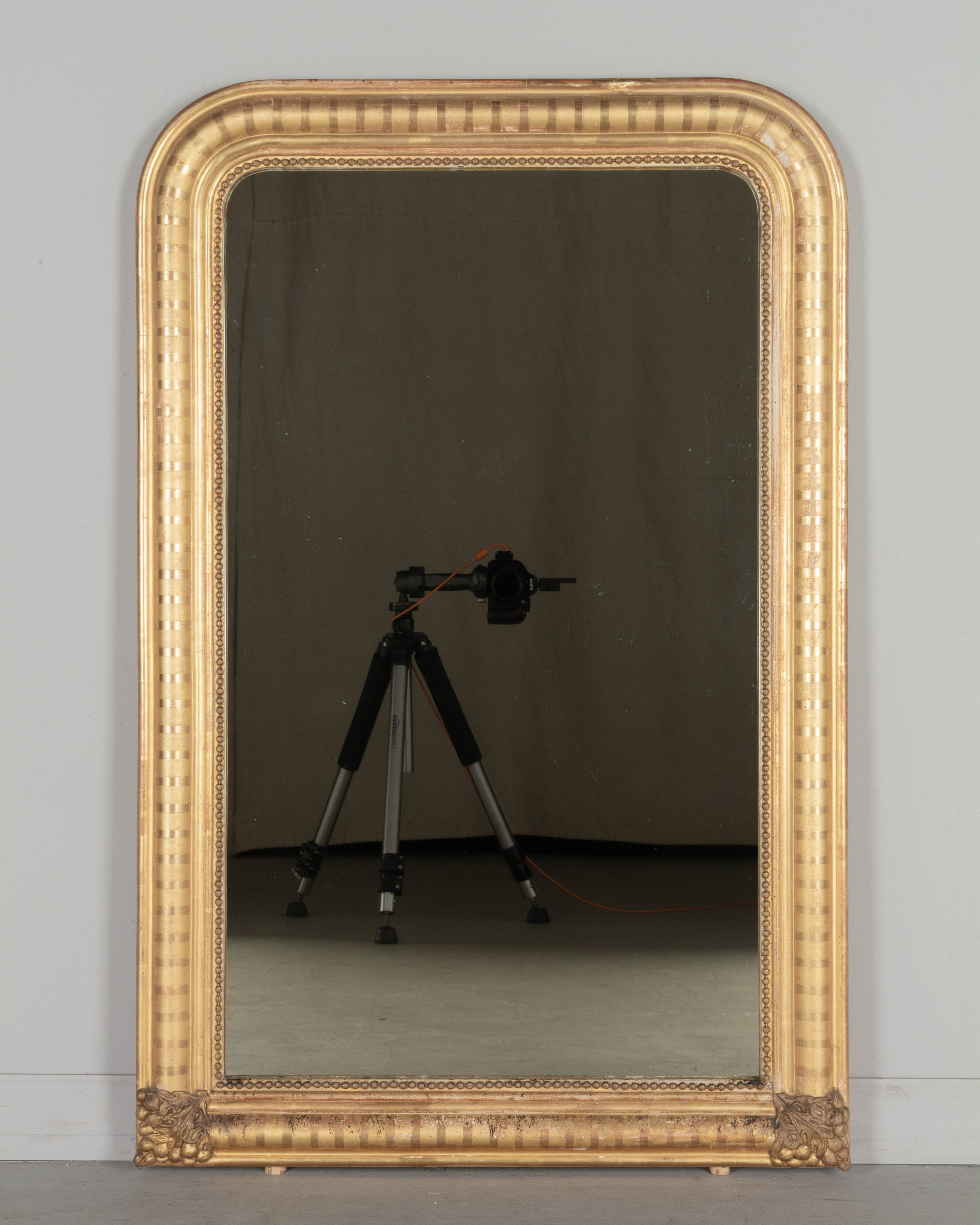 French Louis Philippe Style Gilded Mirror For Sale at 1stDibs