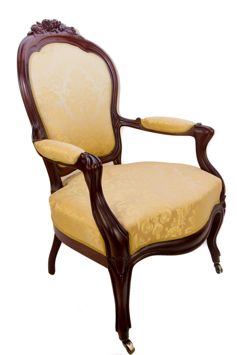 French Louis Philippe Style Armchair Late 19th Century For Sale at 1stDibs