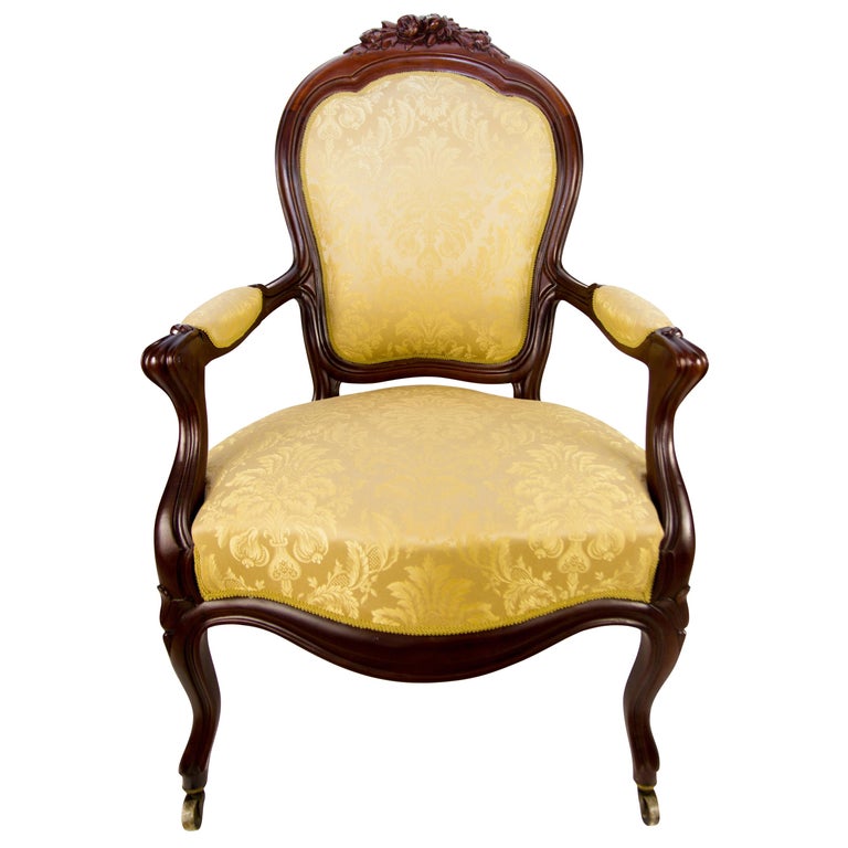 French Louis Philippe Style Armchair Late 19th Century For Sale at 1stDibs