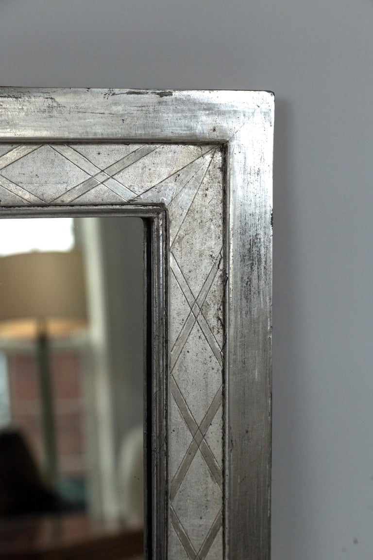 French Louis-Philippe Style Silvered Mirror For Sale at 1stDibs